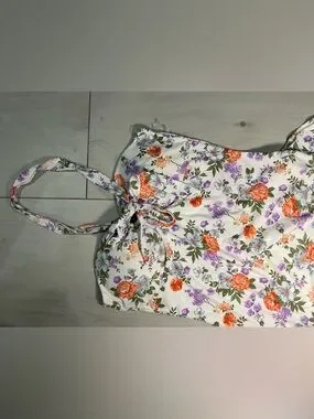 Derek Heart | Dresses | Derek Heart White Floral Halter Dress With ...